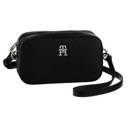 Tommy Hilfiger Mini Bag TH EMBLEM CAMERA BAG, mit TH-Emblem vorne, schwarz
