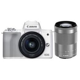 Canon EOS M50 Mark II + EF-M 15-45mm weiß + 55-200mm silber