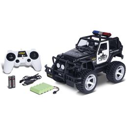 Carson 1:12 Jeep Wrangler Police 2.4G 100% RTR R/C Spielzeugauto, Mehrfarbig