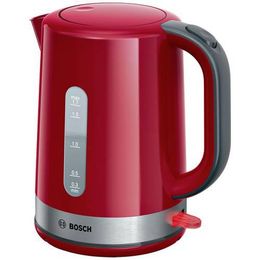 Bosch Haushalt TWK6A514 Wasserkocher schnurlos, Überhitzungsschutz Rot