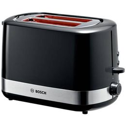 Bosch Haushalt TAT6A513 Toaster mit Brötchenaufsatz Schwarz, Edelstahl