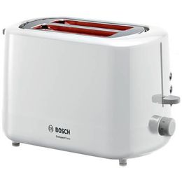 Bosch Haushalt TAT3A111 Toaster mit Brötchenaufsatz Weiß