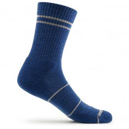 Stoic - Merino Crew Tech Rib Stripes Socks - Multifunktionssocken 36-38 | EU 36-38 blau