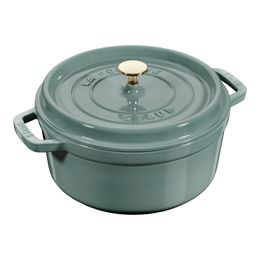 Staub La Cocotte 20 cm, rund, Eukalyptus, Gusseisen