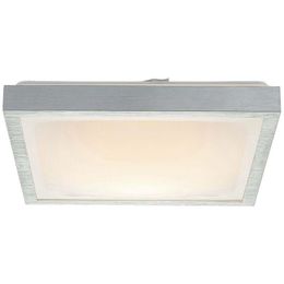 LINDBY - Margit LED-Alu-Deckenlampe, eckig, 37,5 cm - alu, weiß