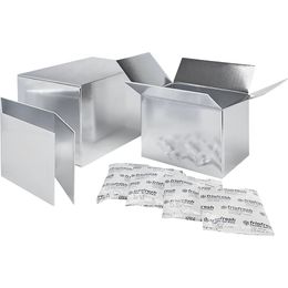 Thermobox-Set, für 48-h-Kühlversand, Innenmaße 400 x 300 x 250 mm, 8 Kühlkissen, ab 10 Stk kaiserkraft