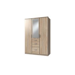 Kleiderschrank Click - holzfarben - 135 cm - 199 cm - 58 cm - Sconto