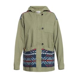 Roxy Parka »Caught Inside« Deep Lichen Green L L Material: Canvas-Baumwollstoff