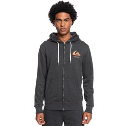 Quiksilver Kapuzensweatshirt &raquo;Surf Zip&laquo; Dark Grey Heather M M Stoff: Baumwoll-Polyester-Mischgewebe [280...
