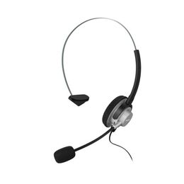 Hama On-Ear-Headset für schnurlose Telefone, 2,5-mm-Klinke Kopfhörer Headset, schwarz