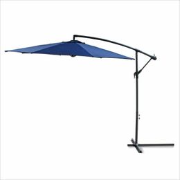 Dema - Ampelschirm 3 Meter blau Sonnenschirm Gartenschirm Schirm Sonnenschutz
