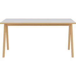 Germania Schreibtisch mit vier langen Tischbeinen aus Massivholz GW-Helsinki 4173