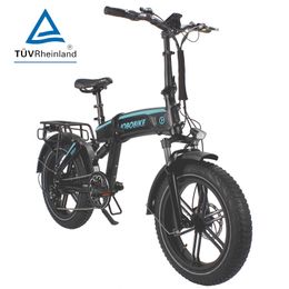 JOBOBIKE, Eddy vollgefedertes E-Bike, 20 Zoll Fat-Reifen, 250 W Motor, schwarz - versch. Farben