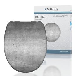 Schütte Schütte WC Sitz INDUSTRIAL GREY, Duroplast Toilettendeckel mit Absenkautomatik Motiv