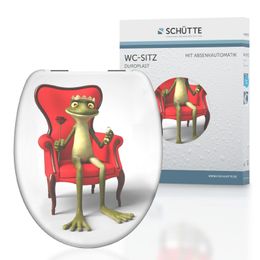 Schütte Schütte WC Sitz FROG KING, Duroplast Toilettendeckel mit Absenkautomatik Motiv