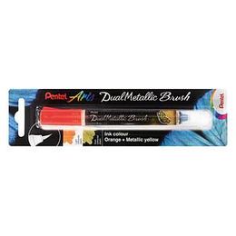 Pentel Dual Metallic Brush XGFH-DFX Brush-Pen orange, 1 St.