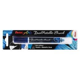 Pentel Dual Metallic Brush XGFH-DVX Brush-Pen lila, 1 St.