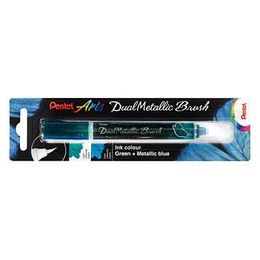 Pentel Dual Metallic Brush XGFH-DDX Brush-Pen grün, 1 St.