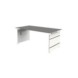 Kerkmann Form 4 Schreibtisch Rechteckig Graphit Wange 1.800 (B) x 800 (T) x 760 (H) mm