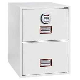 Phoenix World Class Vertical Fire File Aktenschrank FS2272E Elektronisch Weiß 570 x 700 x 765 mm