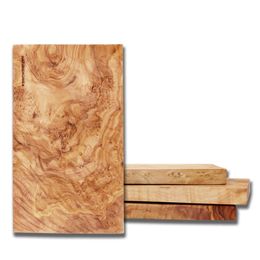 NATUREHOME Frühstücksbrett Frühstücksbrett im 4er Set rustikales Olivenholz 25 x 15 cm, Holz, (Sparpreis, 4 Bretter als Set), Handarbeit