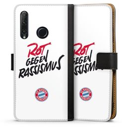 DeinDesign Handyhülle FC Bayern München FCB Rot gegen Rassismus FCB Rot gegen Rassismus, Huawei Honor 20 Lite Hülle Handy Flip Case Wallet Cover