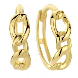 Isabel Bernard Ohrringe - Rivoli Merle 14 karat hoop earrings with chains - in gold - Ohrringe für Damen