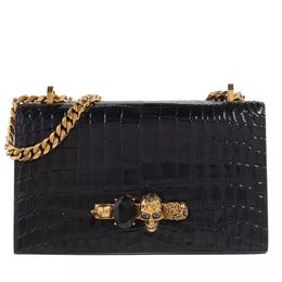 Alexander McQueen Crossbody Bags - Jewelled Satchel Leather - in schwarz - Crossbody Bags für Damen