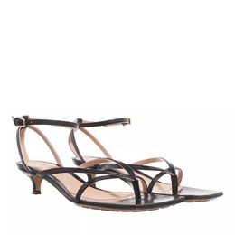 Bottega Veneta Sandalen & Sandaletten - Leather Strech Sandals - in schwarz - Sandalen & Sandaletten für Damen