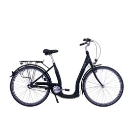 Hawk City Comfort Premium Black Damen 26 Zoll - Leichtes Fahrrad mit Shimano 3 Gang Nabenschaltung & Felgenbremse
