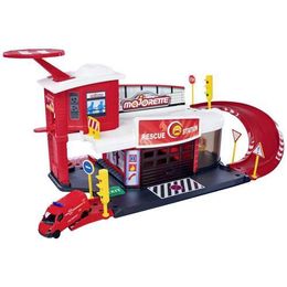 Majorette Einsatzfahrzeug Modell Creatix Rescue Station Fertigmodell Parkgarage