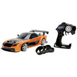 Jadatoys JADA TOYS 253209001 Fast & Furious RC Drift Mazda RX-7 1:10 RC Einsteiger Modellauto Elektro Straßenmodell