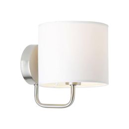 Brilliant Lampe Sandra Wandleuchte eisen/weiß 1x D45, E14, 40W, geeignet für Tropfenlampen (nicht enthalten) Für LED-Leuchtmittel geeignet