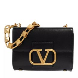 Valentino Garavani Crossbody Bags - Stud Sign Grainy Calfskin Shoulder Bag - in schwarz - Crossbody Bags für Damen