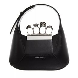 Alexander McQueen Hobo Bag - The Jewelled Hobo Mini Bag - in schwarz - Hobo Bag für Damen