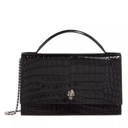 Alexander McQueen Crossbody Bags - Top Handle Leather Bag - in schwarz - Crossbody Bags für Damen