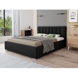 Deine Möbel 24 Polsterbett KINA inkl. Bettkasten und Lattenrost (Komplettbett Top Qualität)