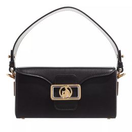 Lanvin Hobo Bag - Nano Pencil Shoulder Bag Shiny Leather - in schwarz - Hobo Bag für Damen