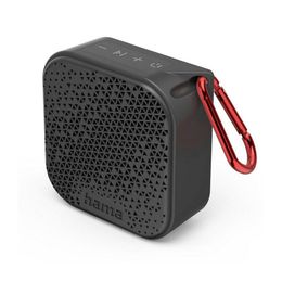 Hama Mini-Bluetooth-Lautsprecher (wasserdicht IP67, 3,5W, mobil, Karabiner) Bluetooth-Lautsprecher (3,5 W), schwarz