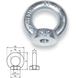 SAFETEX Ringmutter M20, 1200 kg, DIN 582, im Gesenk geschmiedet
