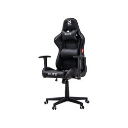 Elite Gaming-Stuhl DESTINY, R&uuml;cken- und Nackenkissen, Wippmechanik, bis 170kg, Sitzh&ouml;he 45-55, MG200 (Schwarz)