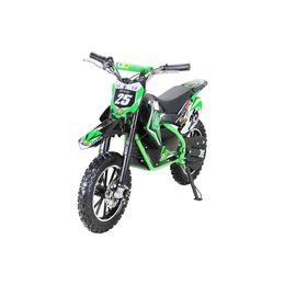 Actionbikes Motors Kinder-Crossbike Gepard, Elektro-Kindermotorrad, 500 Watt, bis 25 km/h, verstärkte Gabel, ab 5 J. (Grün)