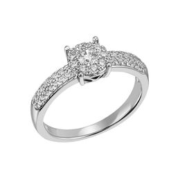 Firetti Fingerring Schmuck Geschenk Silber 925 Silberring Fancy Pavé Stab, mit Zirkonia (synth), silberfarben|weiß