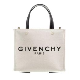 Givenchy Tote - Mini G Tote Shopping Bag Canvas - in beige - Tote für Damen
