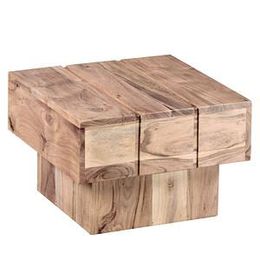 Wohnling Beistelltisch Holz akazie 44,0 x 44,0 x 30,0 cm