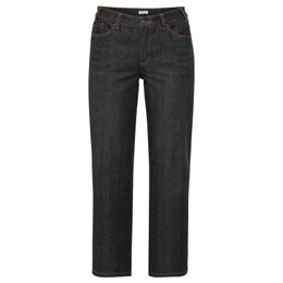 sheego Große Größen: Stretch-Jeans ELI mit extra weitem Beinverlauf, black Denim, Gr.50