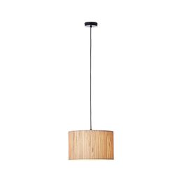 Brilliant Lampe, Wimea Pendelleuchte 35cm natur, 1x A60, E27, 52W, Kabel k&uuml;rzbar / in der H&ouml;he einstellbar