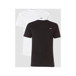 MP Herren 2 Pack T-Shirt - Schwarz/Weiß - XXS