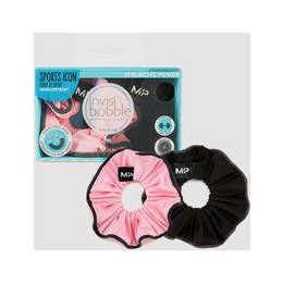 MP X Invisibobble® Reflective Power Sprunchie - Schwarz/Rosa - 2ER-PACK