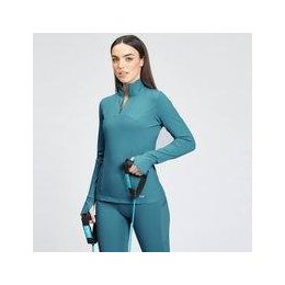 MP Damen Power 1/4 Reißverschluss Top — Ozeanblau - XS